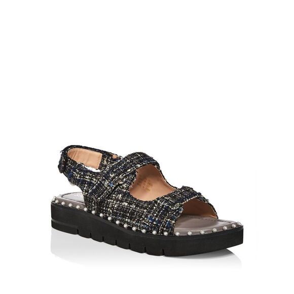 Stuart Weitzman | Shoes | Stuart Weitzman Womens Black Tweed Faux Pearl ...